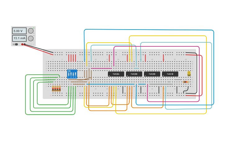 Circuit design Number 1 circuit diagram | Tinkercad