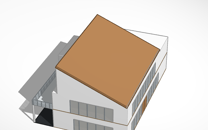 3D design Modern House Model | Tinkercad