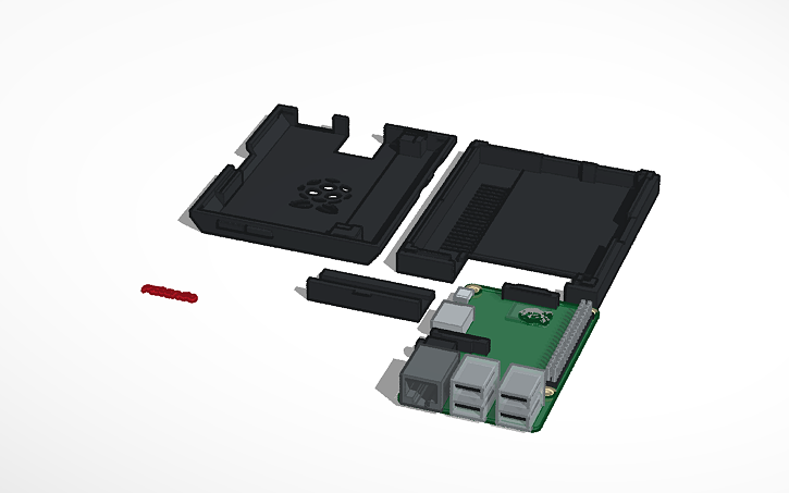 3D design Raspberry Pi NES Case & Motherboard | Tinkercad