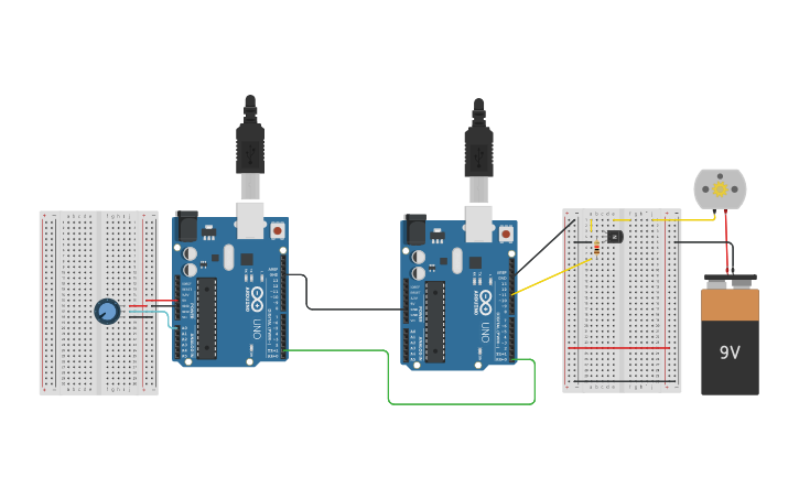 Circuit design CONTROL MOTOR | Tinkercad