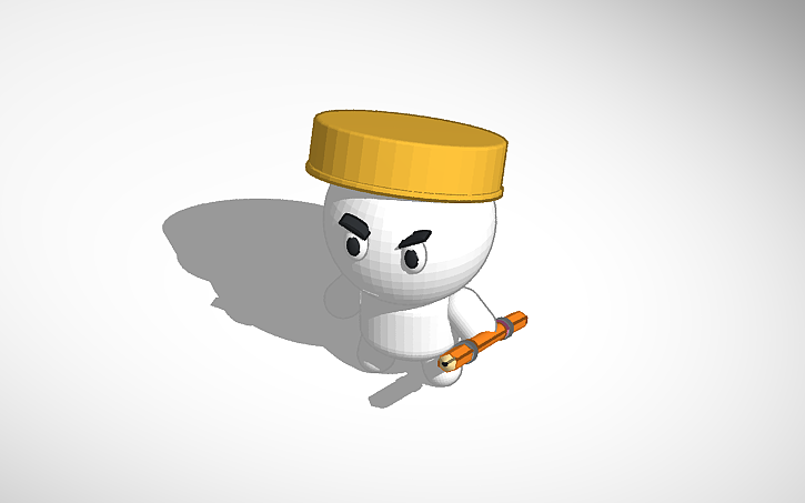 3D design battle staff warrior | Tinkercad