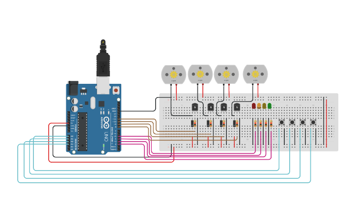 Circuit design Vending Machine - DIO | Tinkercad