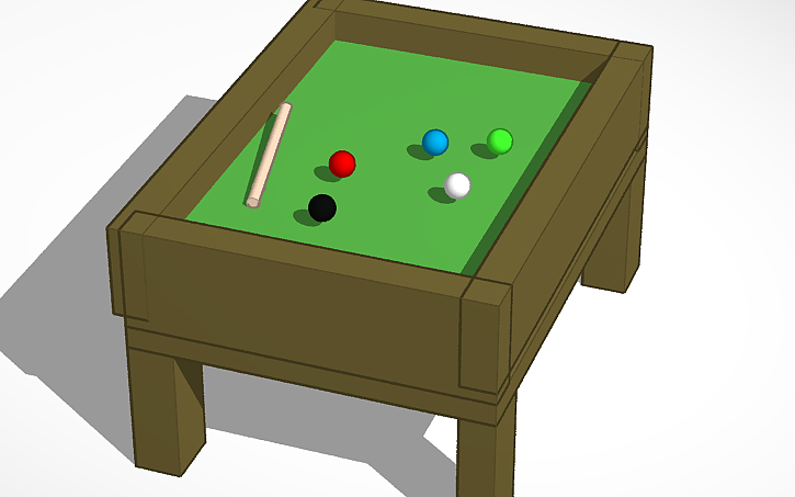 3D design Pool table - Tinkercad