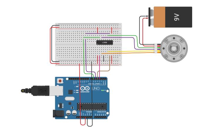 Circuit design Assgn 3 Stepper Motor Interfacing - Tinkercad
