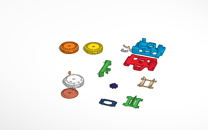 3D design Mechanical Counter - Tinkercad