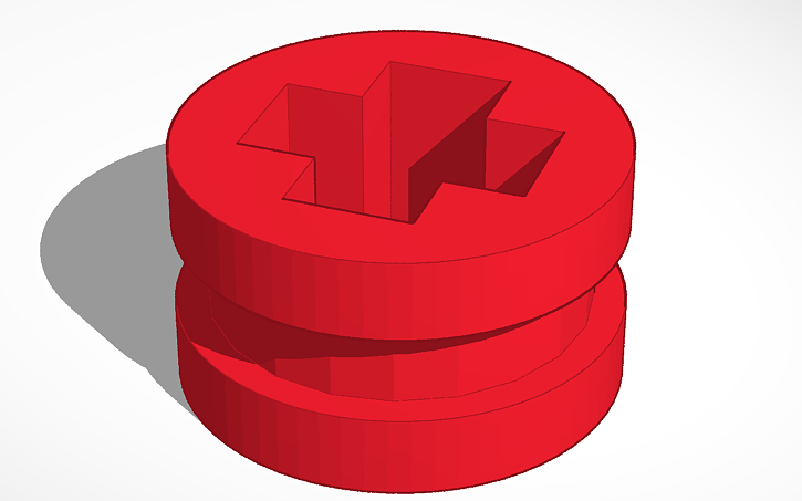 3D design LEGO 1/2 Bushing - Tinkercad