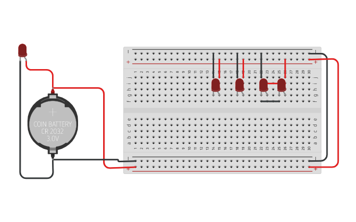 Circuit design Primer Circuito - Tinkercad