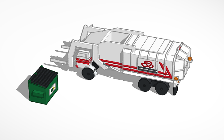 3D design Norcal Waste Systems Amrep Octo Front Loader - Tinkercad
