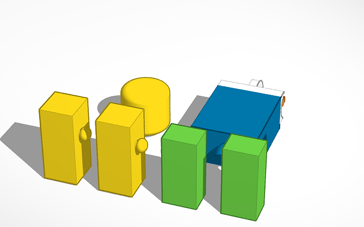 3D design Roblox toy Figuer Template - Tinkercad