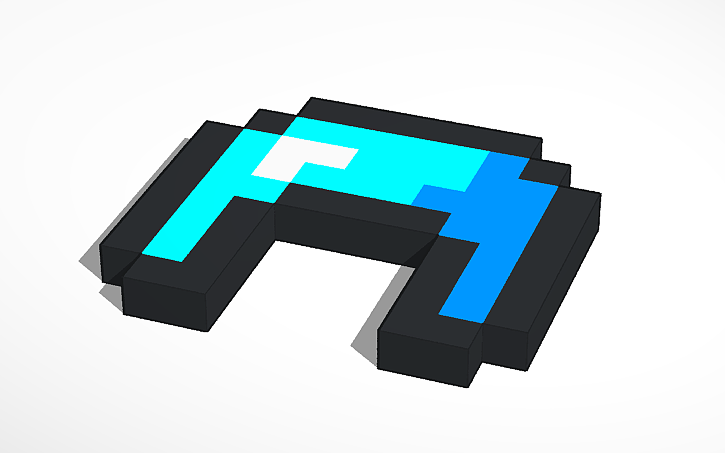 3D design Minecraft Diamond Helmet - Tinkercad