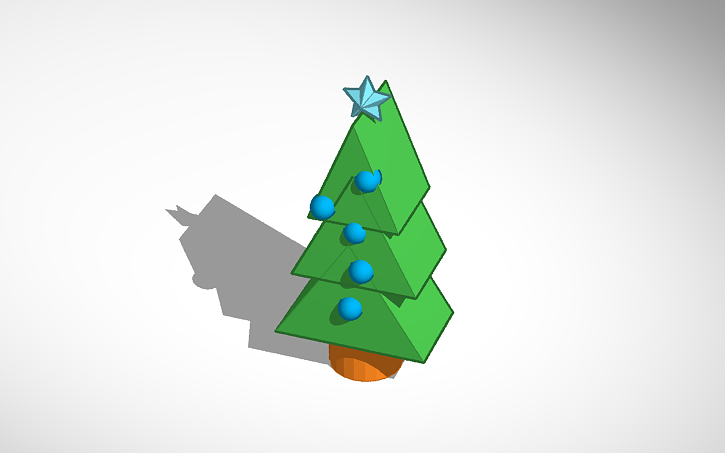 3D design Christmas Tree - Tinkercad