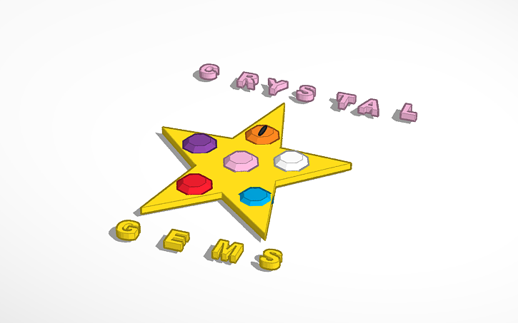 3D design steven star w/ oc gem - Tinkercad