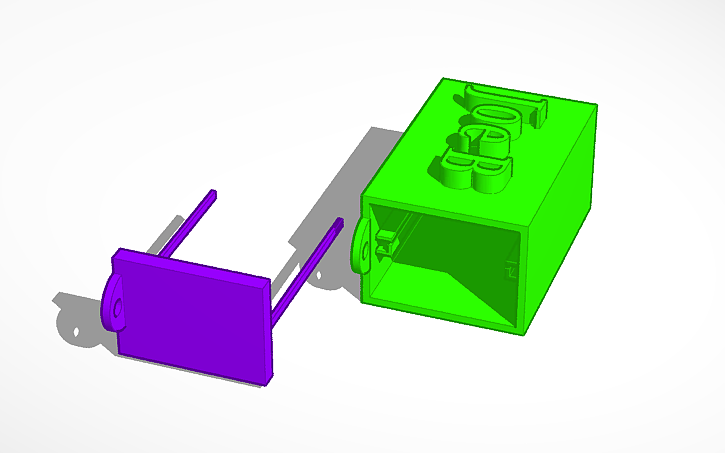 3D design Lock Box - Tinkercad