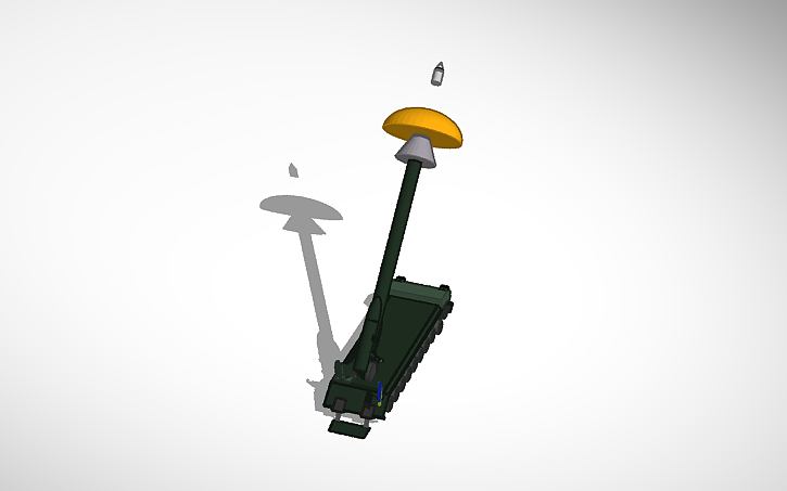 3D design 2С7 "Піон" | 2S7 "Pion" | Tinkercad