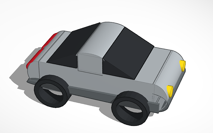 3D design Simple Car - Tinkercad