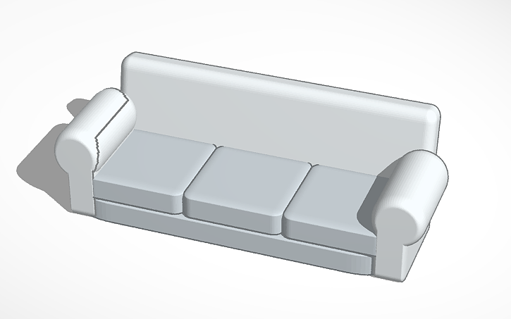 3D design sofa - Tinkercad