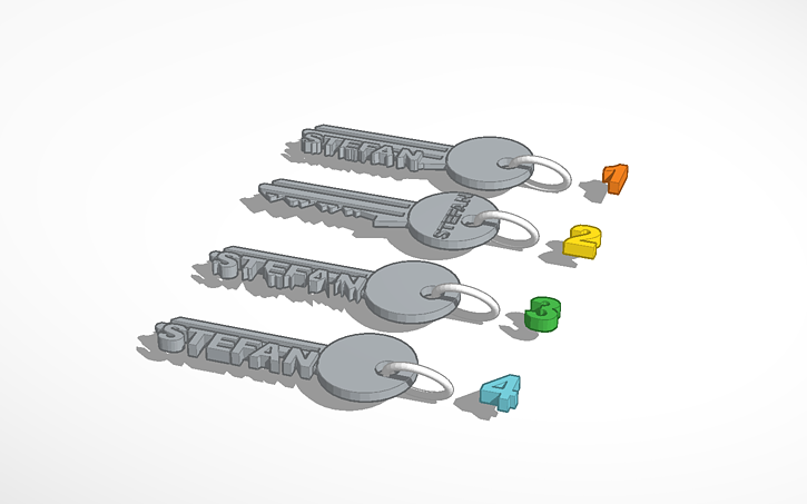 3D design sleutel hanger - Tinkercad