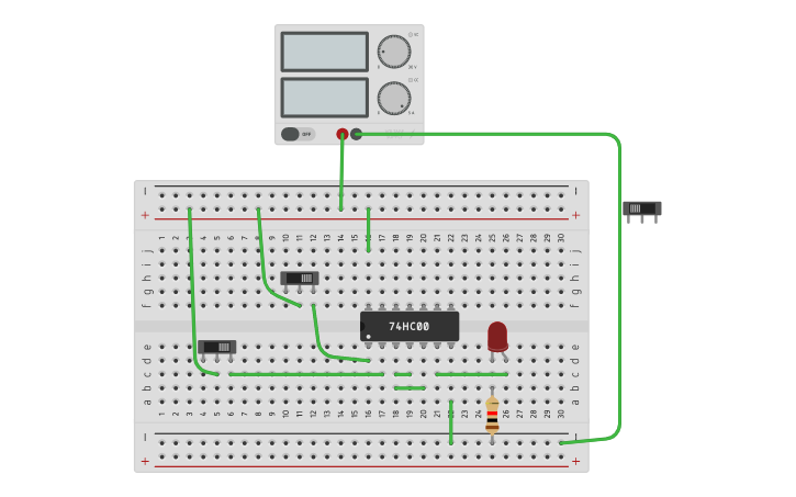 Circuit Design Set 1 Exp 2 And Gate Tinkercad