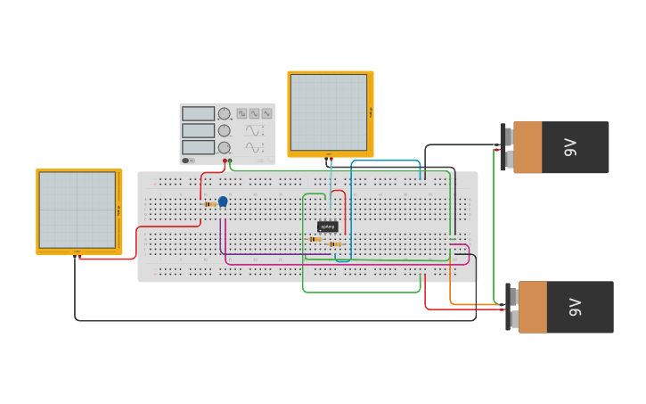 Circuit design Low Pass Filter - Tinkercad
