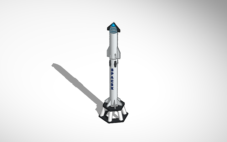 3D design Starship v3.0 | Tinkercad