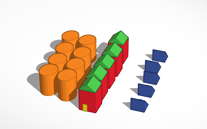 3D design Buildings War of Elements | Tinkercad
