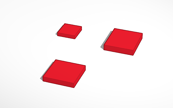3D design SQUARES - Tinkercad