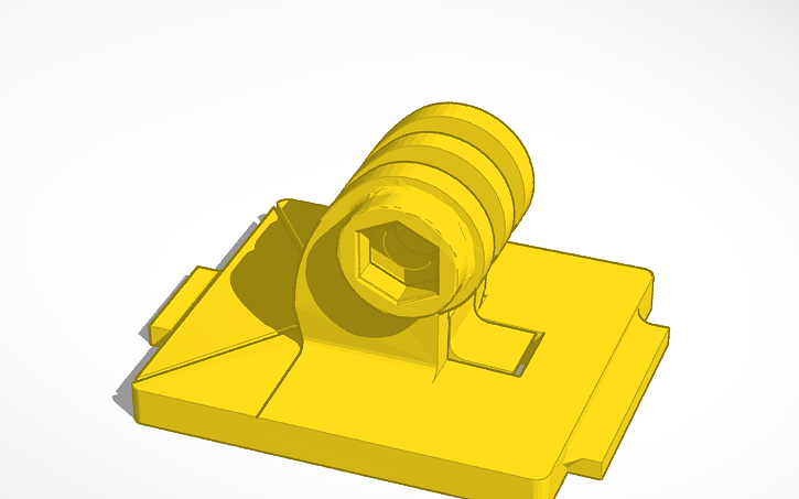 3D design GoPro mount - Tinkercad