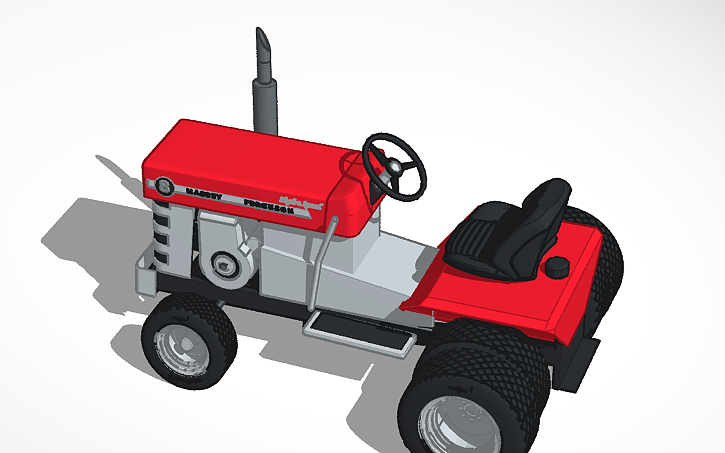 3D design Massey Ferguson MF 8 Riding Lawn Mower - Tinkercad