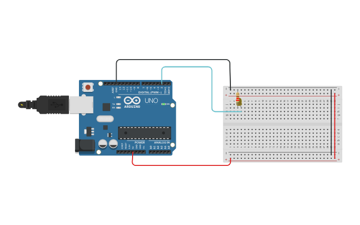 Circuit design digitalWrite#2 - Tinkercad