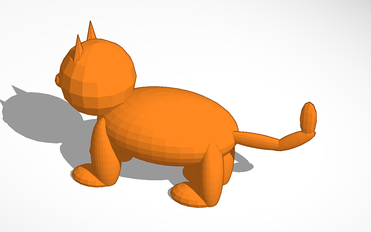3D design Cat - Tinkercad