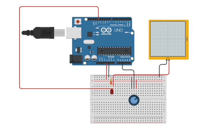 Circuit design Oscilloscope & Function Generator circuit - Tinkercad