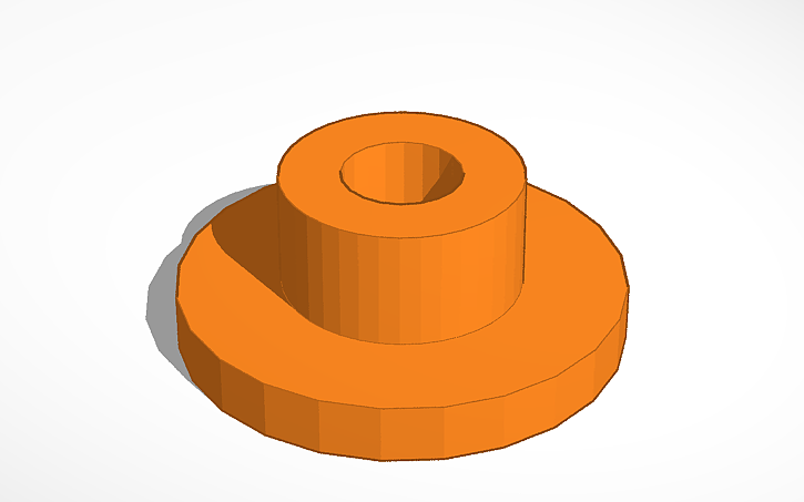 3D design inset washer - Tinkercad