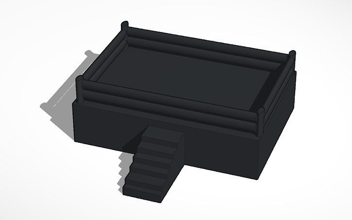 3D design Boxing Ring - Tinkercad