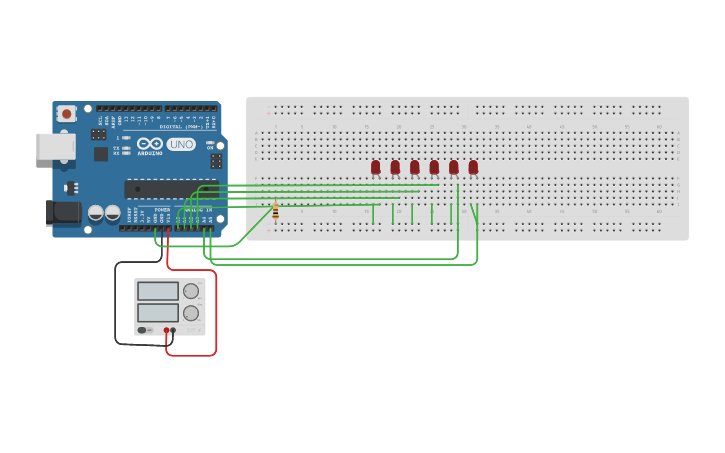 Circuit Design Ativa Via Serial Tinkercad