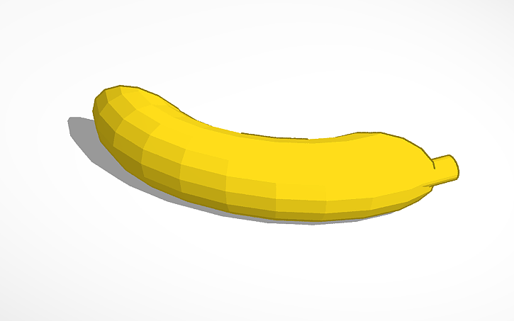 3D design banana - Tinkercad