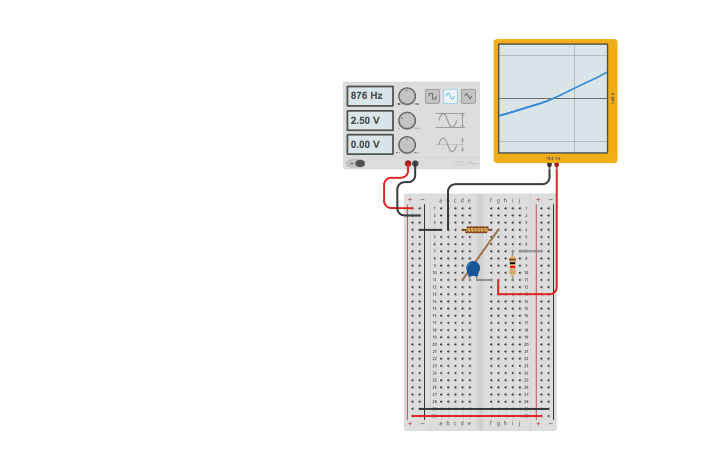 Circuit design RLC Series Circuit | Tinkercad