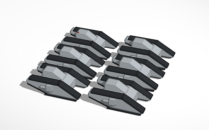 3D design Mark 1 tank division - Tinkercad