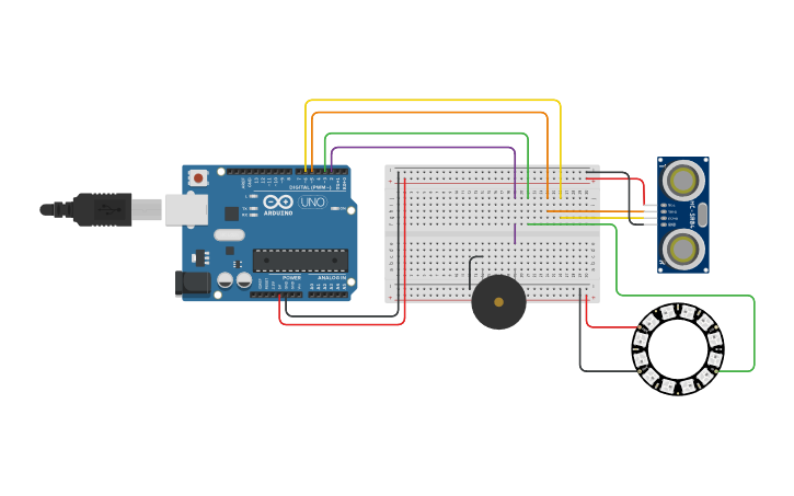 Circuit design Copy of Social Distancing Indicator and Alarming System ...