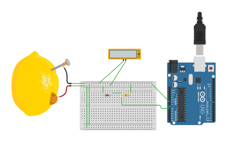 Circuit design voltmeter by arduino - Tinkercad Circuit design voltmeter by arduino - Tinkercad