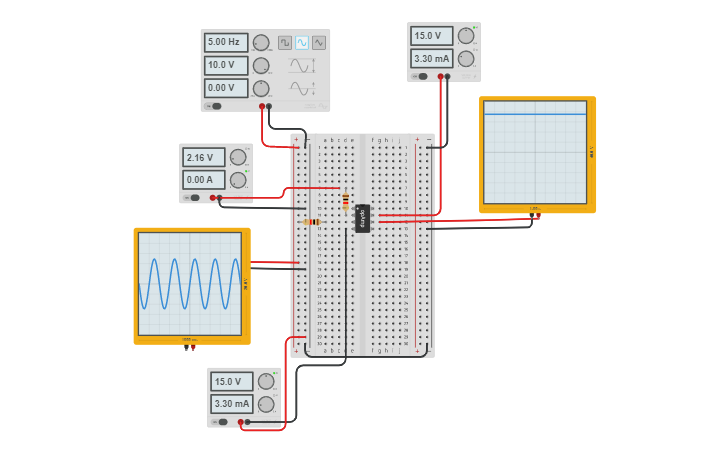 Circuit design Comparator | Tinkercad