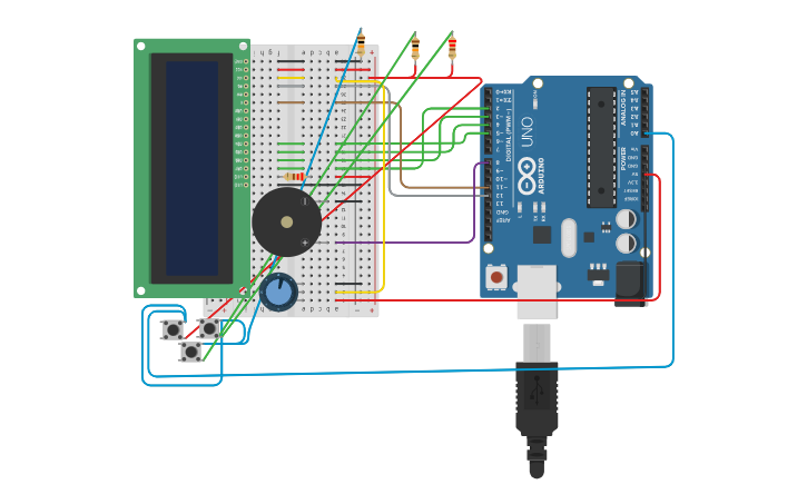 Circuit design Tetris jeu v1.0 - Tinkercad