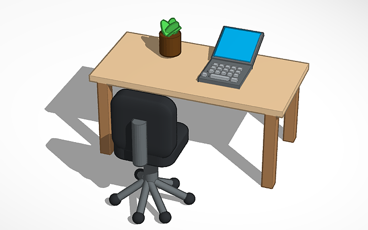3D design desk - Tinkercad