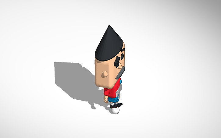 3D design FUNKO POP - Tinkercad