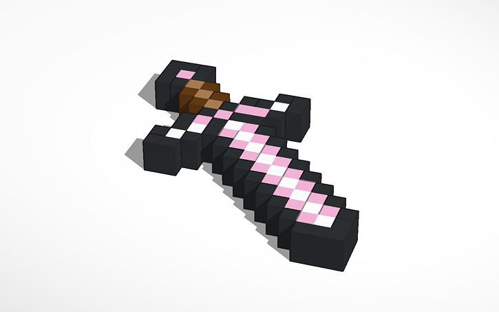 3D design Minecraft Ideas 5: Cotton Candy Sword | Tinkercad