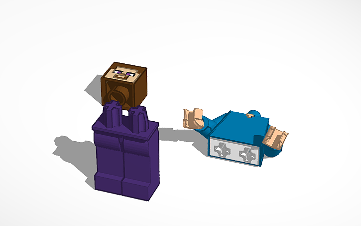 3D design LEGO Steve ( movable/ printable)! - Tinkercad