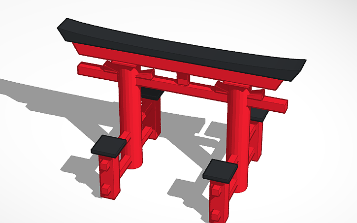 3D design Sara - 4D Torii gate | Tinkercad