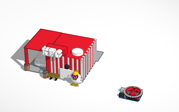 3D design KFC - Tinkercad