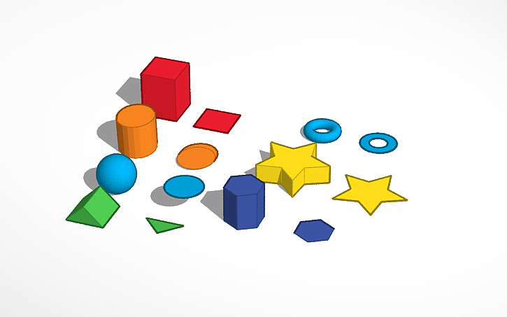 3D design 2d and 3d shapes | Tinkercad