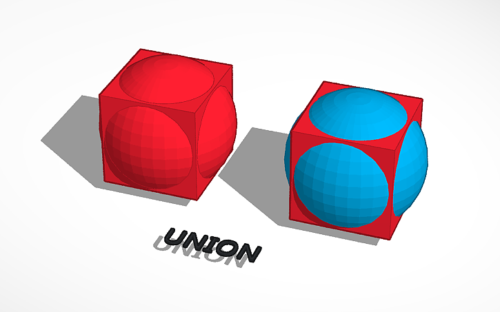 3D design Boolean Operations: Union - Tinkercad 3D design Boolean Operations: Union - Tinkercad