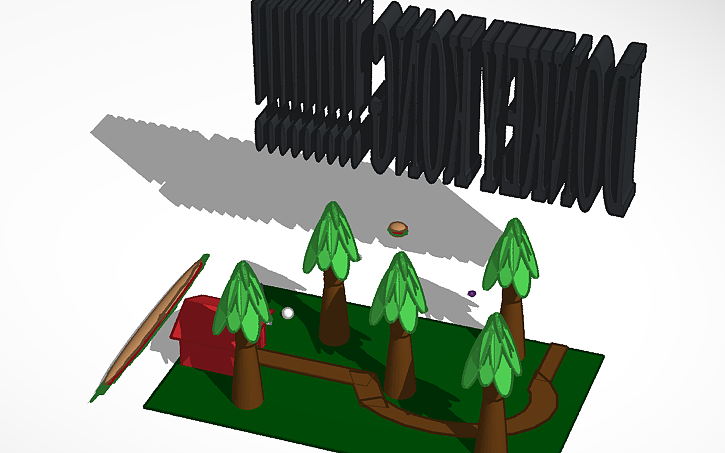 3D design golf - Tinkercad